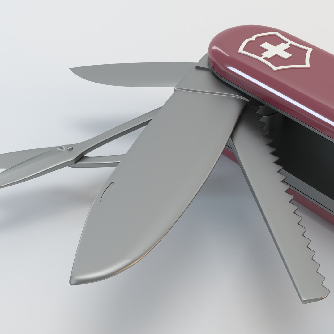 Swiss Army Knife 3d Model