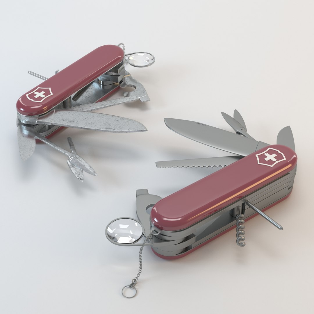 Swiss Army Knife 3d Model