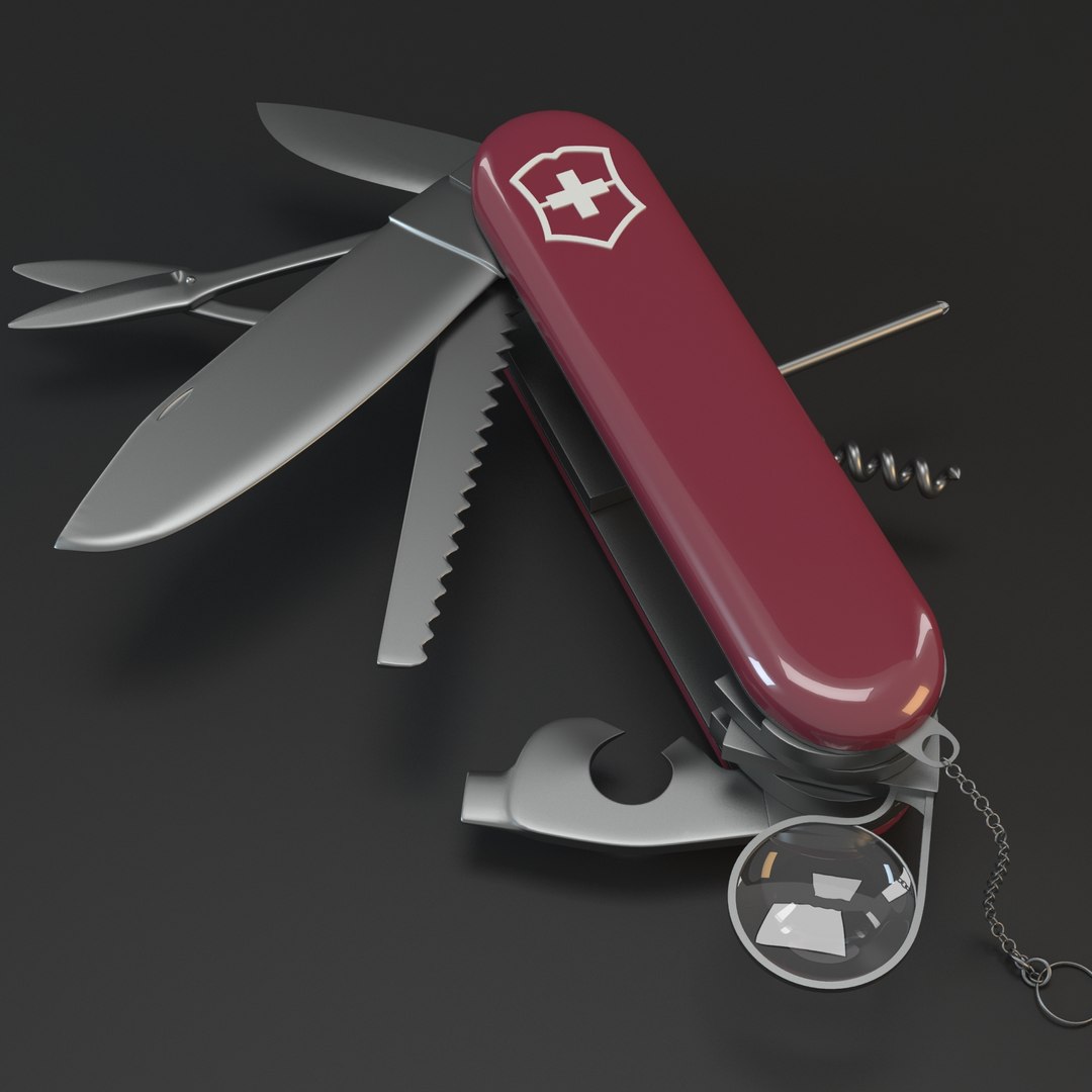 Swiss Army Knife 3d Model