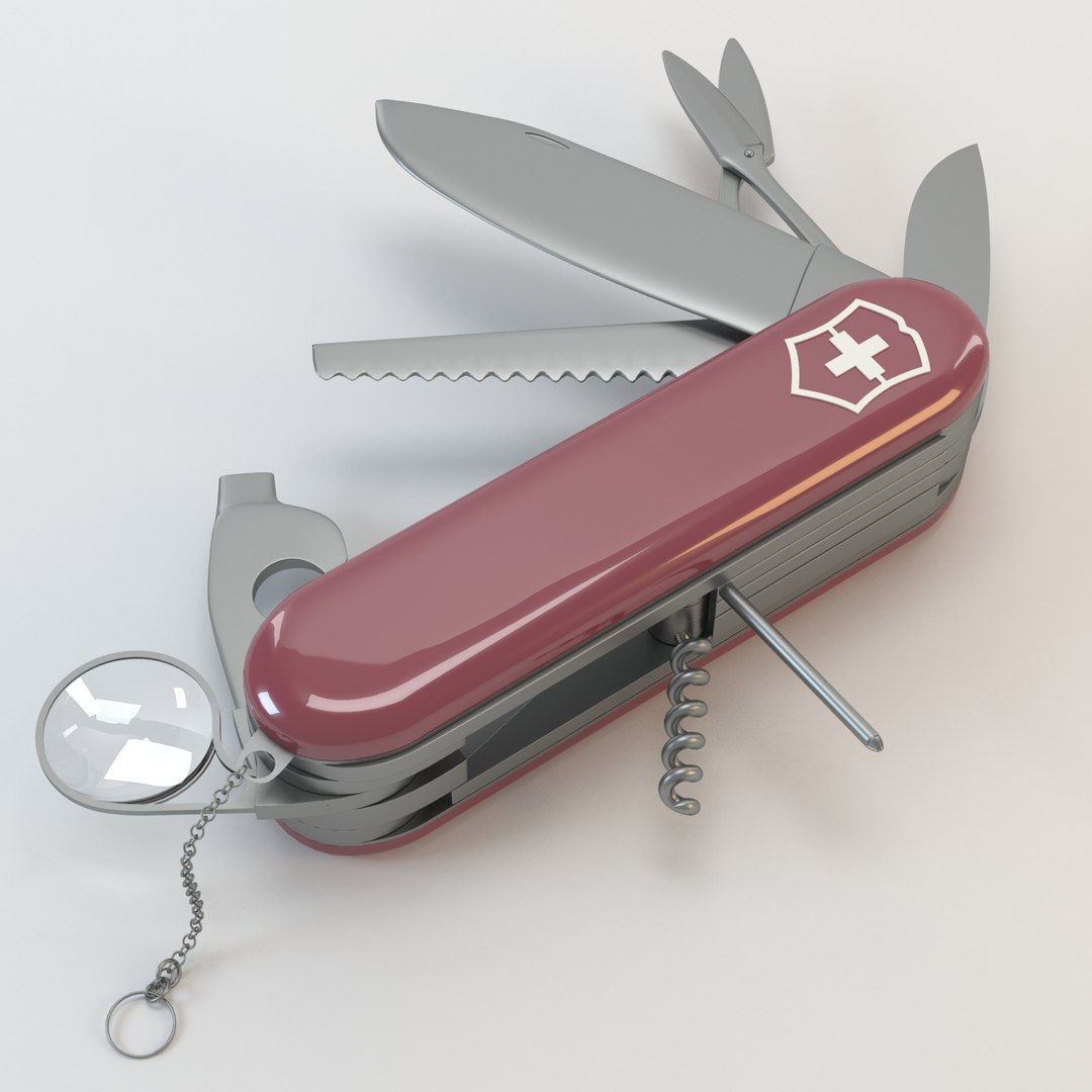 Swiss Army Knife 3d Model