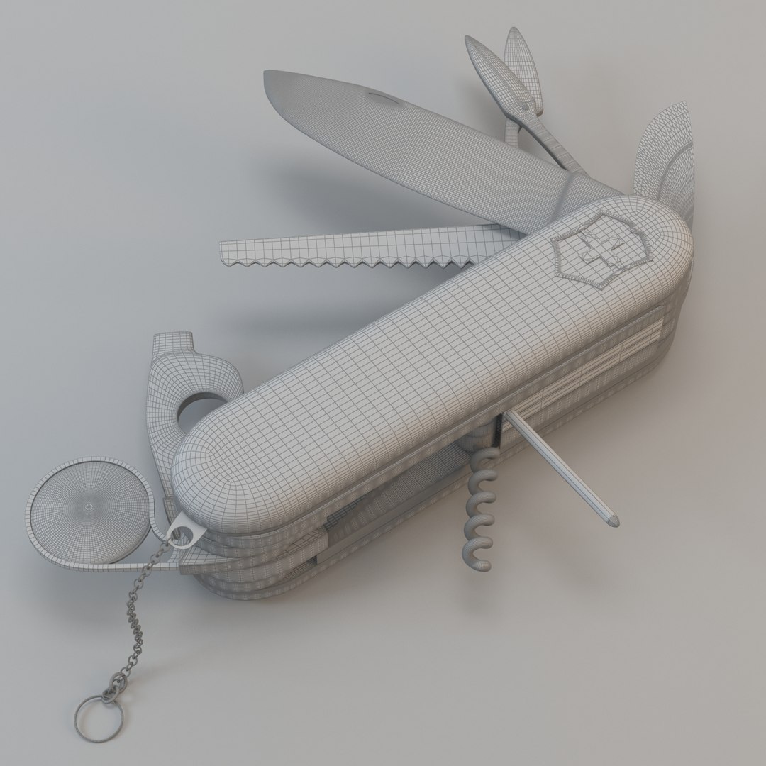 Swiss Army Knife 3d Model