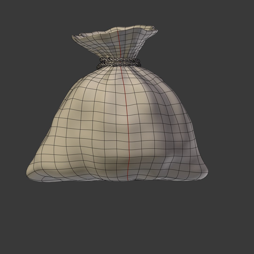 Money Bag 3d Obj