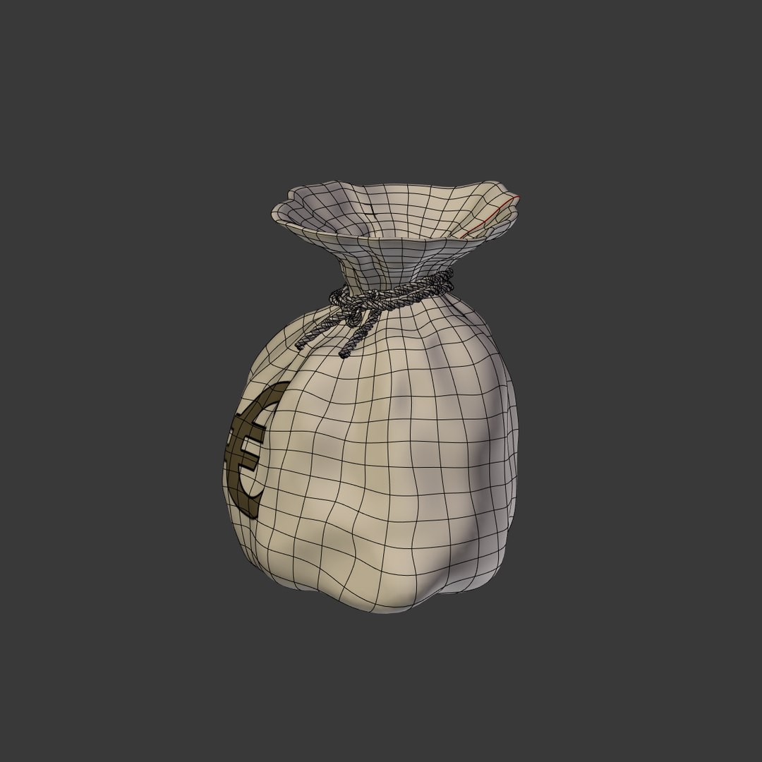 Money Bag 3d Obj