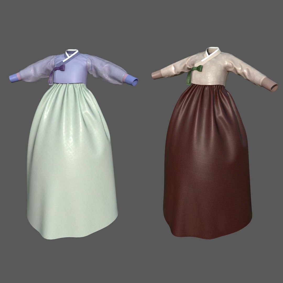 3D Model Modern Hanbok - TurboSquid 1694110
