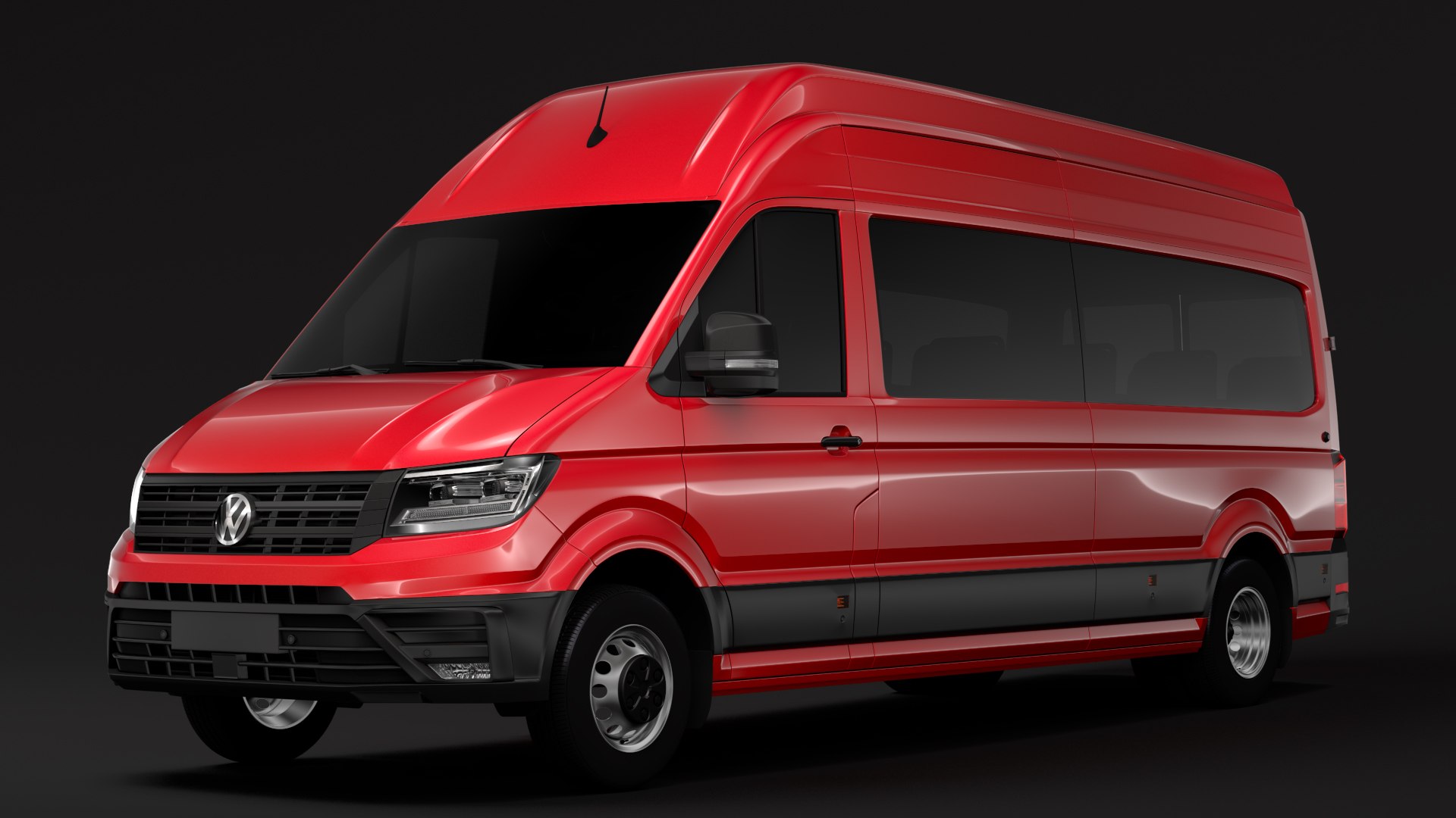 Crafter L3h3 Window Van 3D Model - TurboSquid 1276377