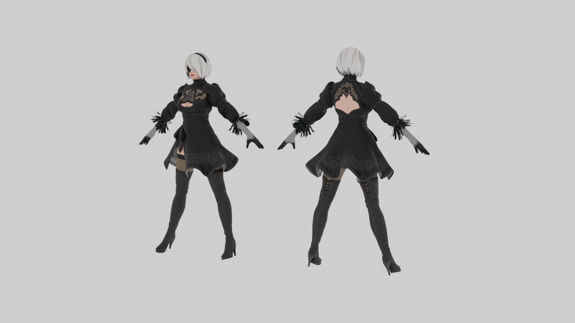 3D Model YoRHa Naotora - TurboSquid 2080861