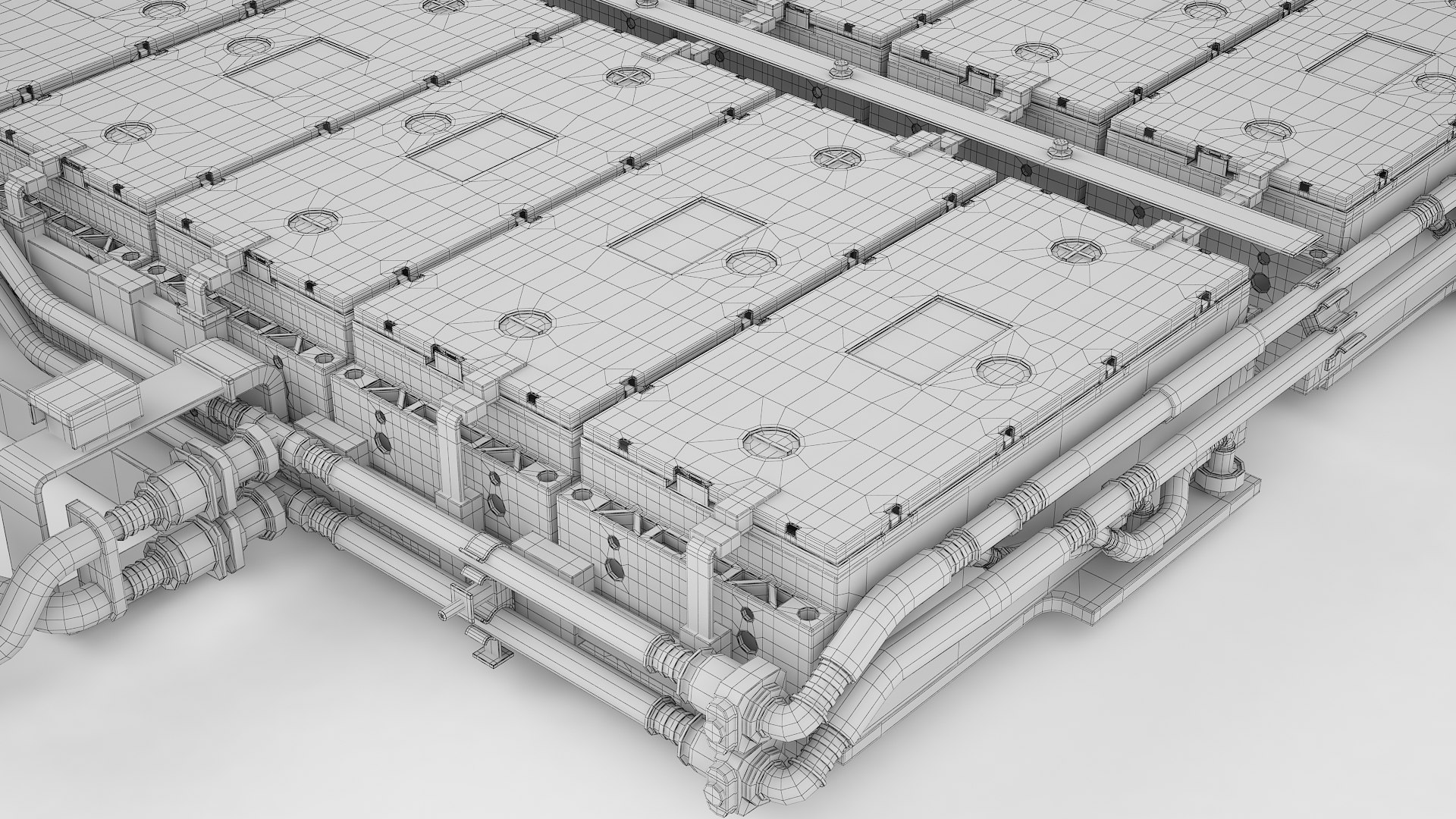 Electric Cars Battery Generic 08 3D Model - TurboSquid 2226823