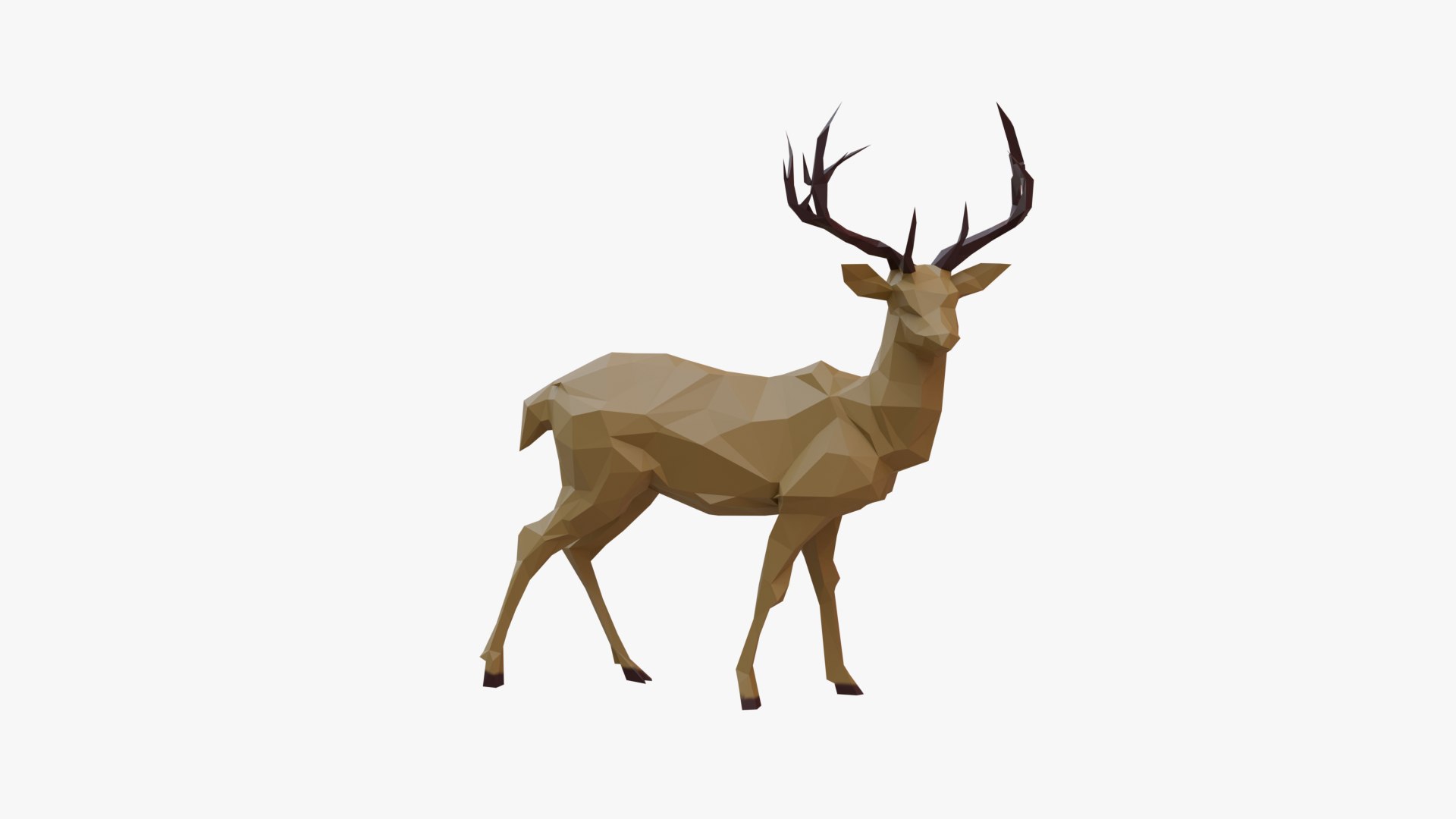3D Deer Low Poly - TurboSquid 2428919