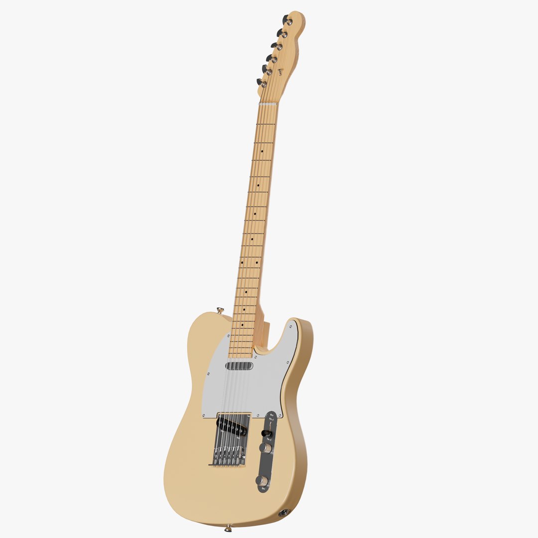 Fender Telecaster Electric Guitar 3D Model - TurboSquid 2104877