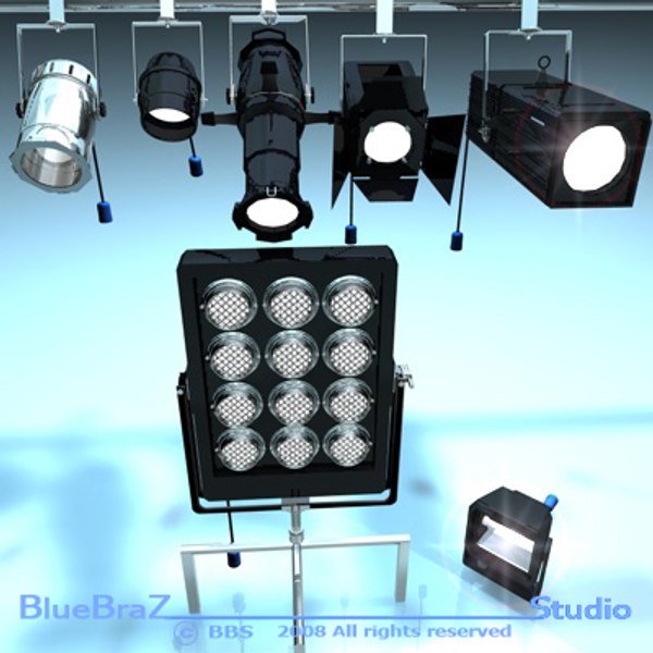 stage lights 3d model