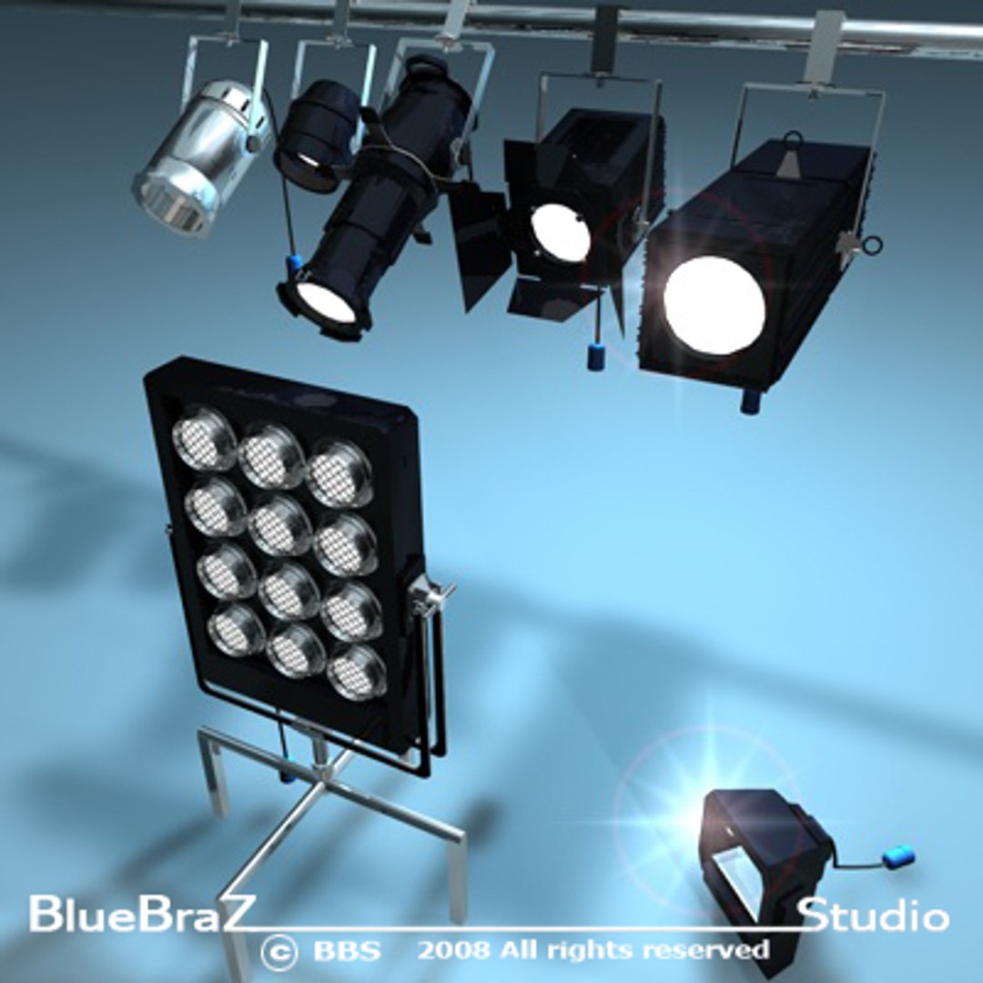 Stage Lights 3d Model