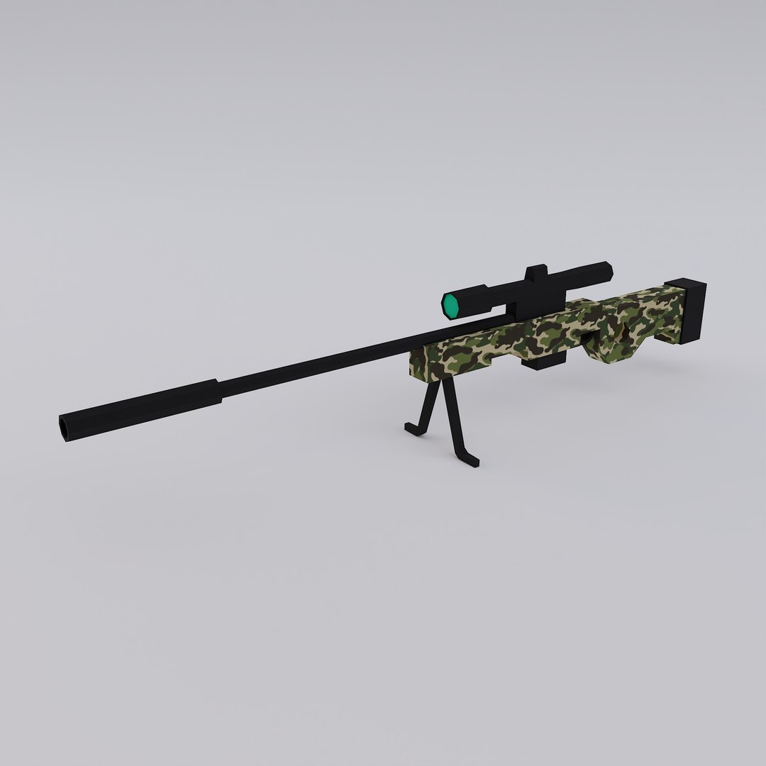 3D AWM Arctic Warfare Magnum Sniper Rifle Gun - TurboSquid 1991475