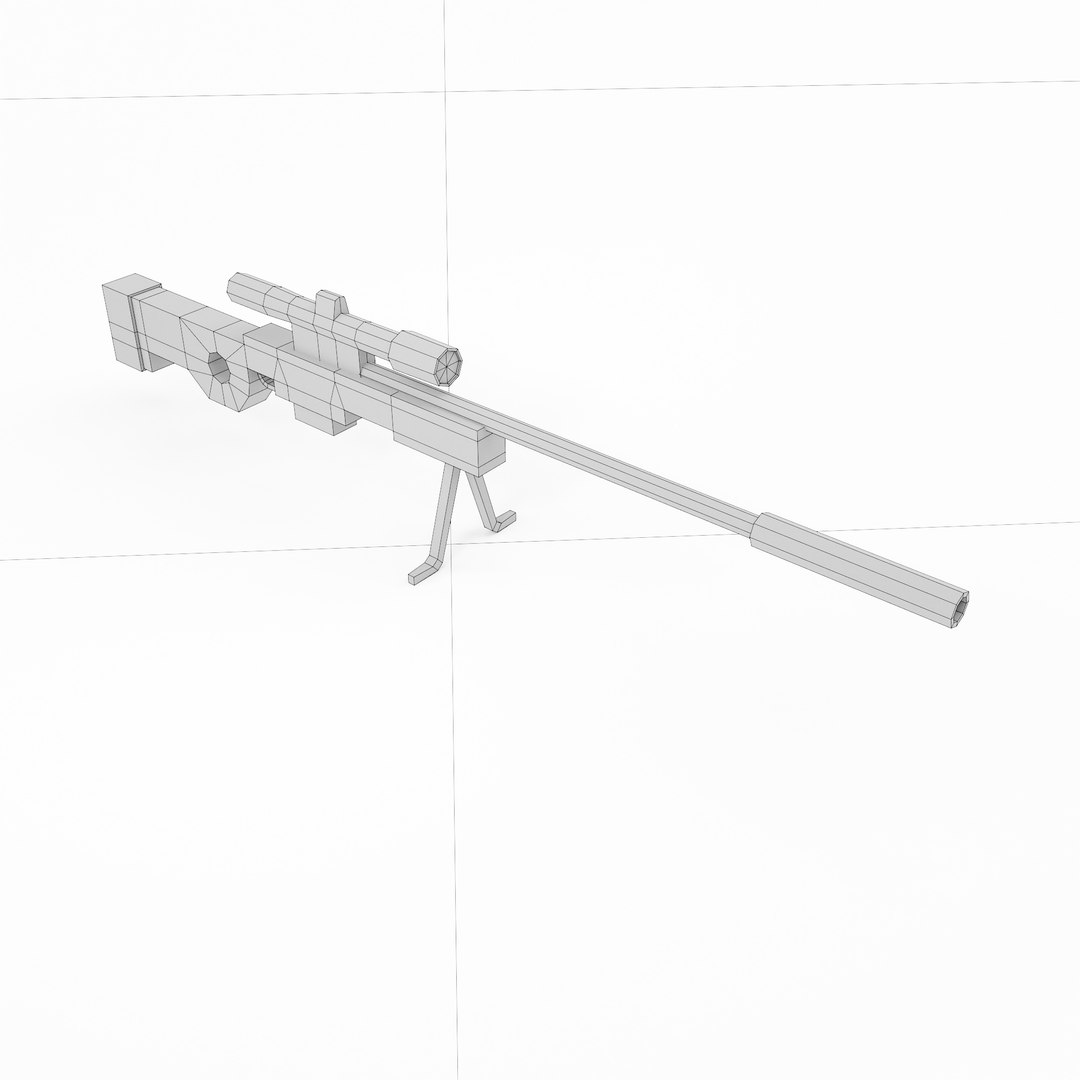 3D AWM Arctic Warfare Magnum Sniper Rifle Gun - TurboSquid 1991475