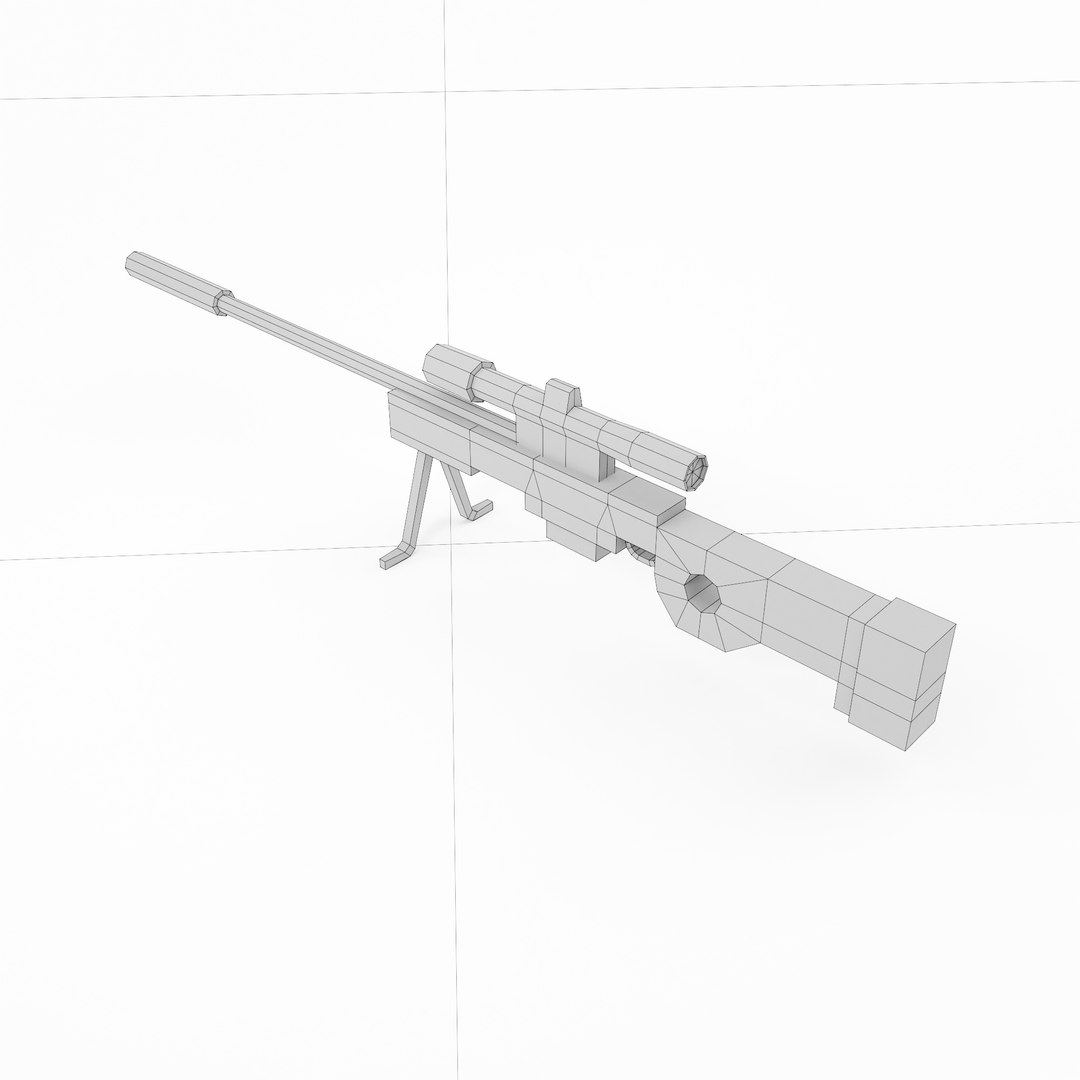 3D AWM Arctic Warfare Magnum Sniper Rifle Gun - TurboSquid 1991475