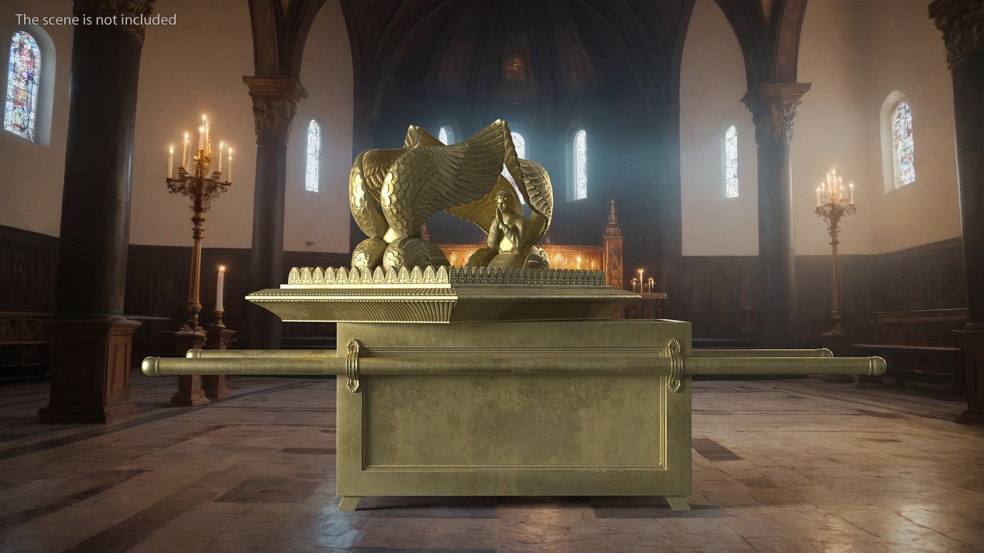 3D Ark Of The Covenant With Tablets Model - TurboSquid 2290784