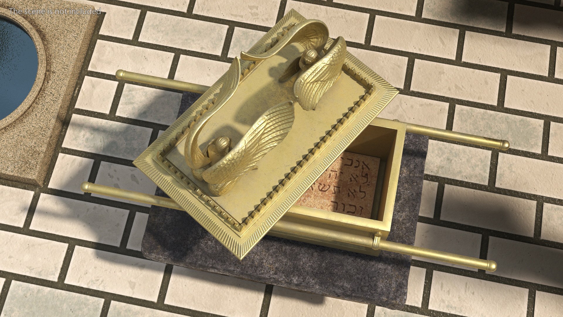 3D Ark Of The Covenant With Tablets Model - TurboSquid 2290784