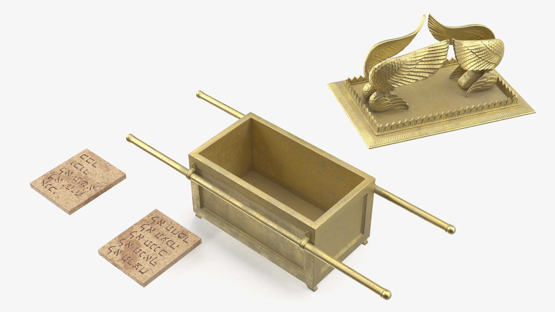 3D Ark Of The Covenant With Tablets Model - TurboSquid 2290784