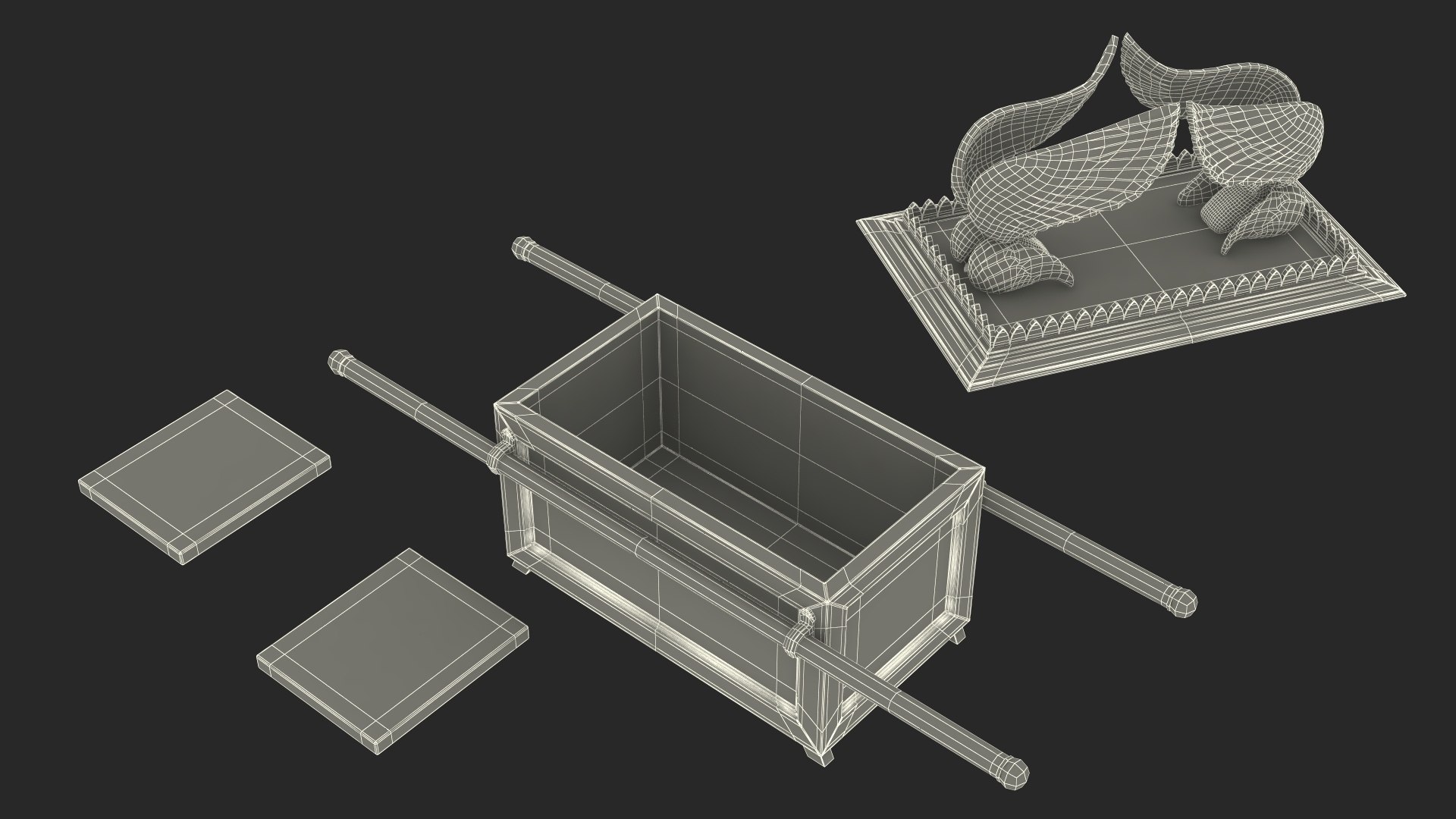 3D Ark Of The Covenant With Tablets Model - TurboSquid 2290784