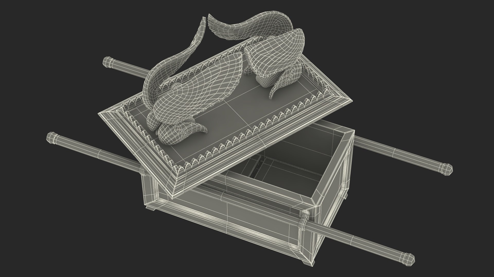 3D Ark Of The Covenant With Tablets Model - TurboSquid 2290784