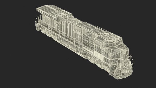 modelo 3d Locomotora CSX GE AC6000CW - TurboSquid 2208658