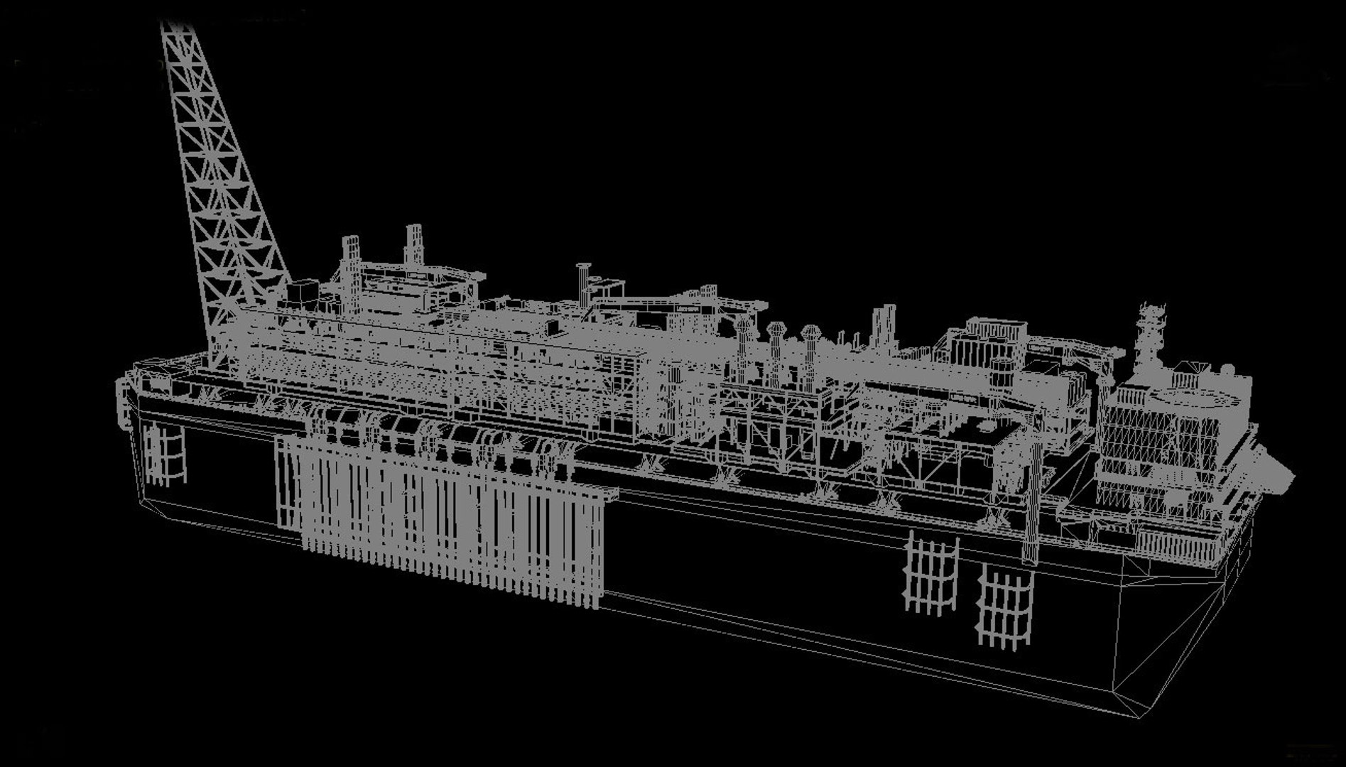 Fpso Barge 3D Model - TurboSquid 1508242