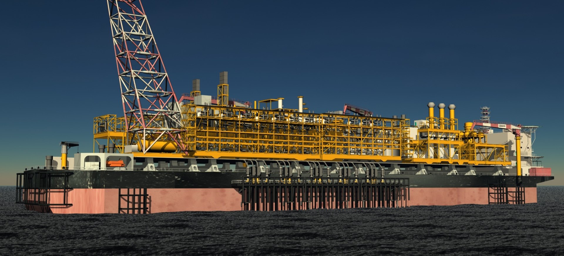 Fpso Barge 3D Model - TurboSquid 1508242