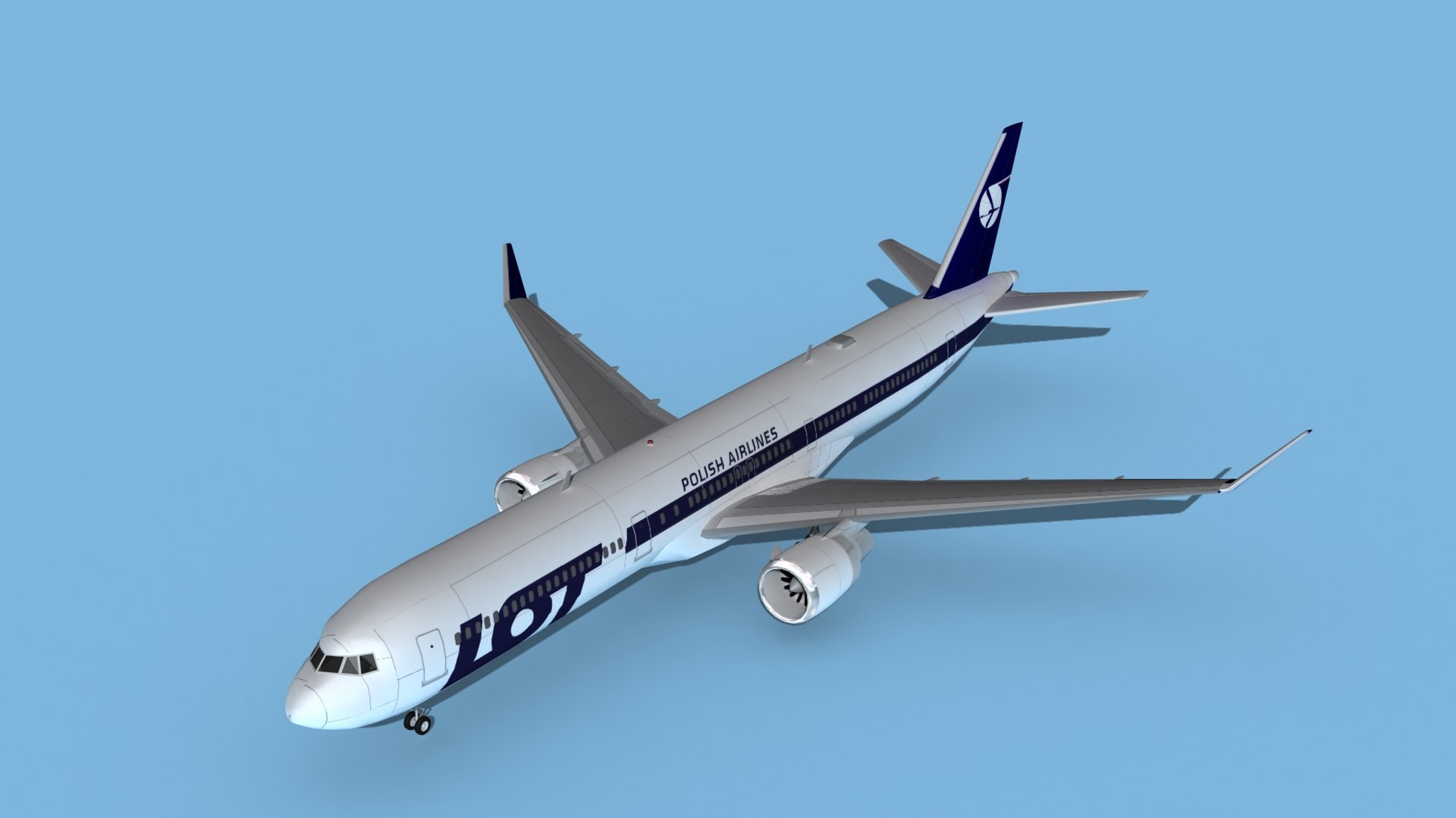 3D Boeing 767-400 LOT Polish - TurboSquid 1912366