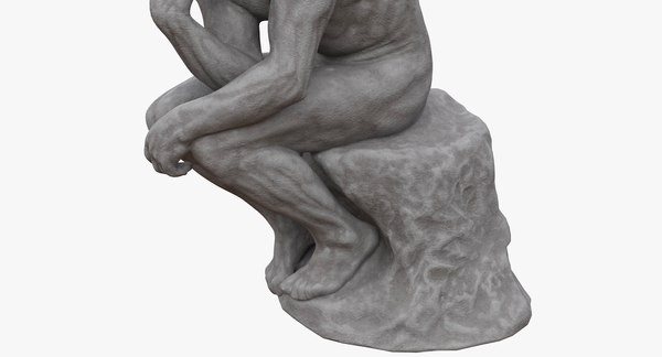 The Thinker Stone Statue 3D model - TurboSquid 1854377