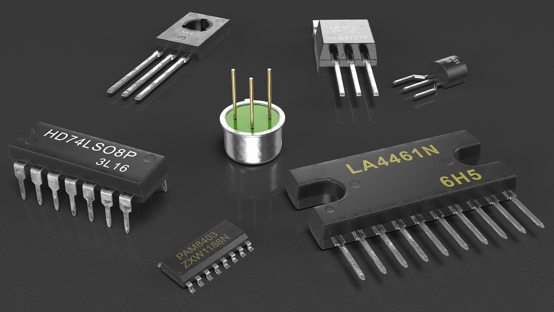 3D active electronics components set - TurboSquid 1683594