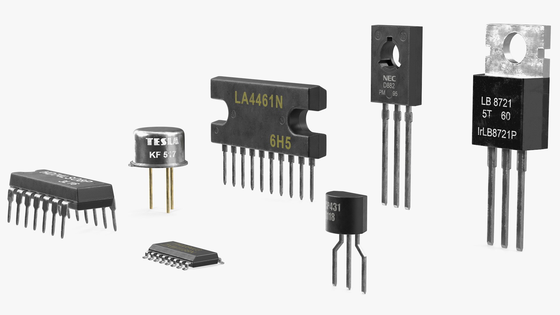 3D active electronics components set - TurboSquid 1683594