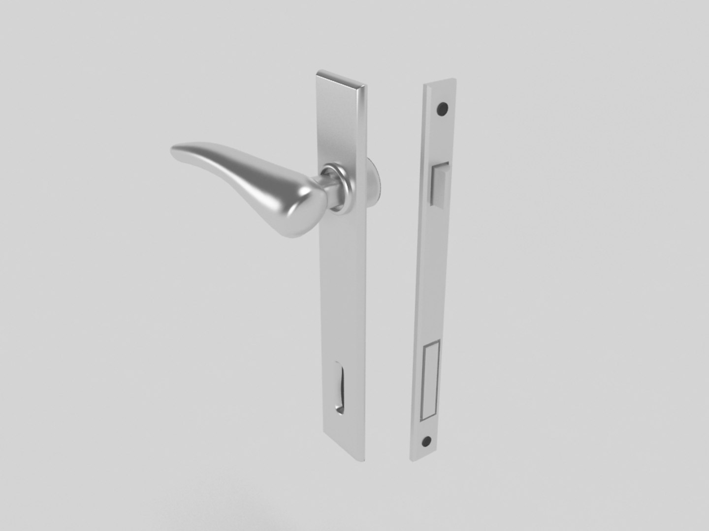 3d Model Architecture Door Handle
