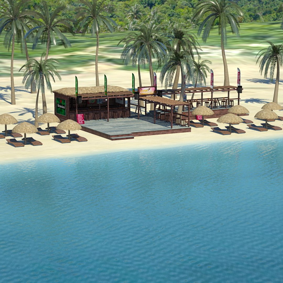 beach bar scene - max