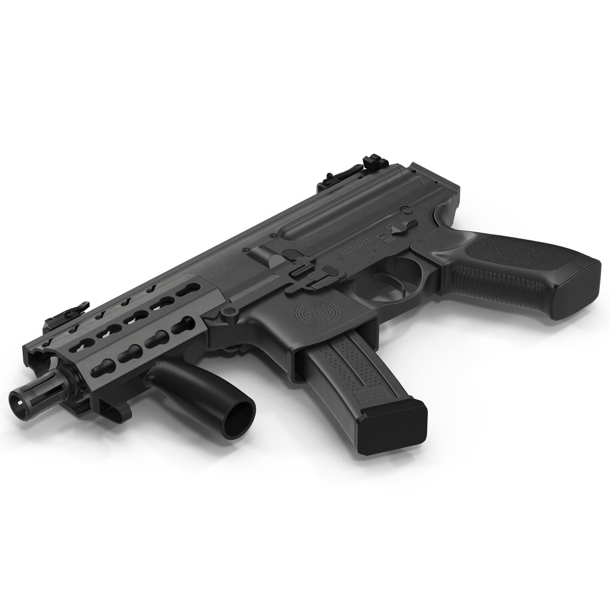 machine pistol sig sauer 3d model