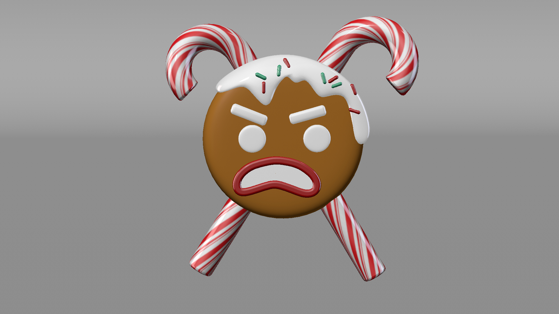 3D Angry Cookie Model - TurboSquid 1895329