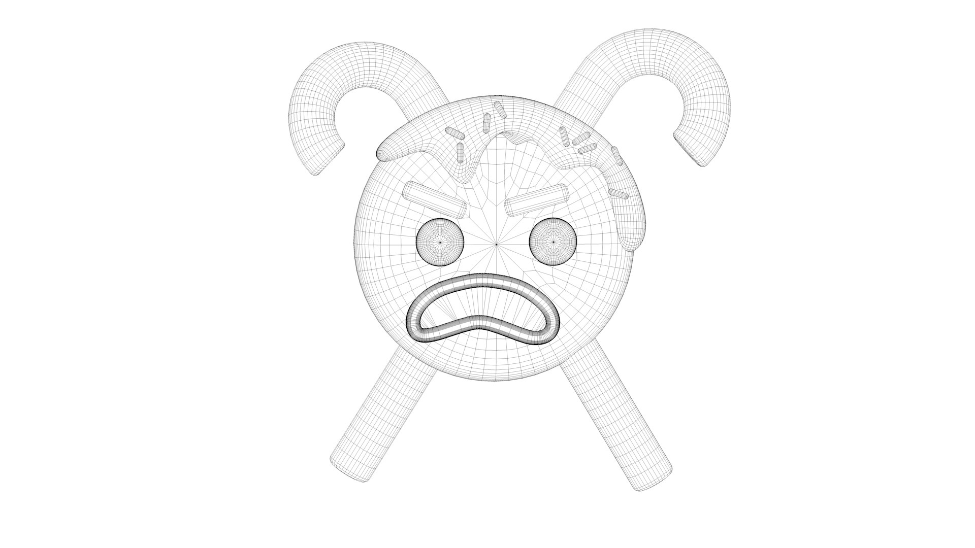 3D Angry Cookie Model - TurboSquid 1895329