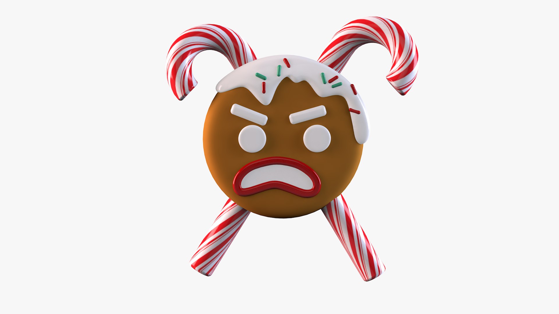 3D Angry Cookie Model - TurboSquid 1895329