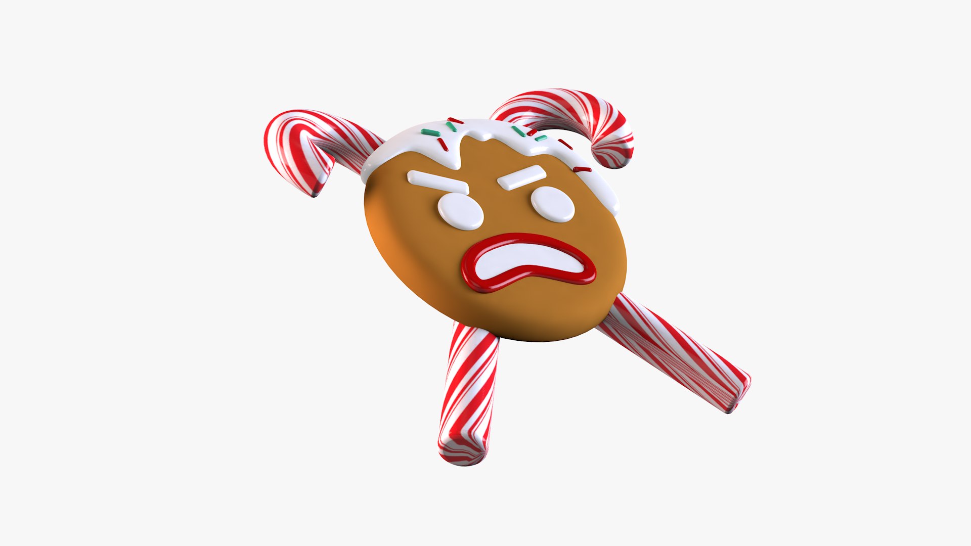 3D Angry Cookie Model - TurboSquid 1895329