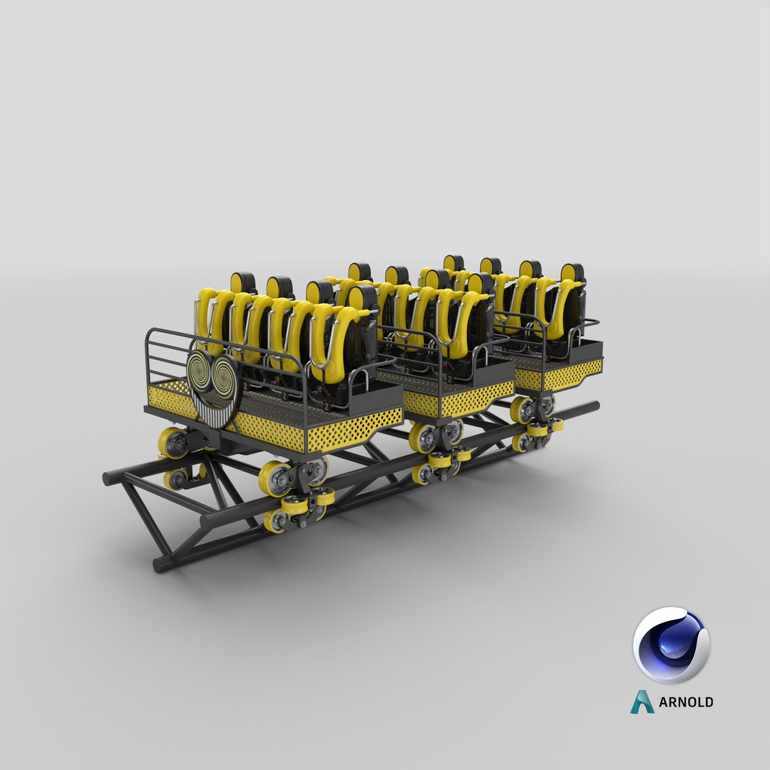 Two Roller Coaster Rides 3D model - TurboSquid 1934146