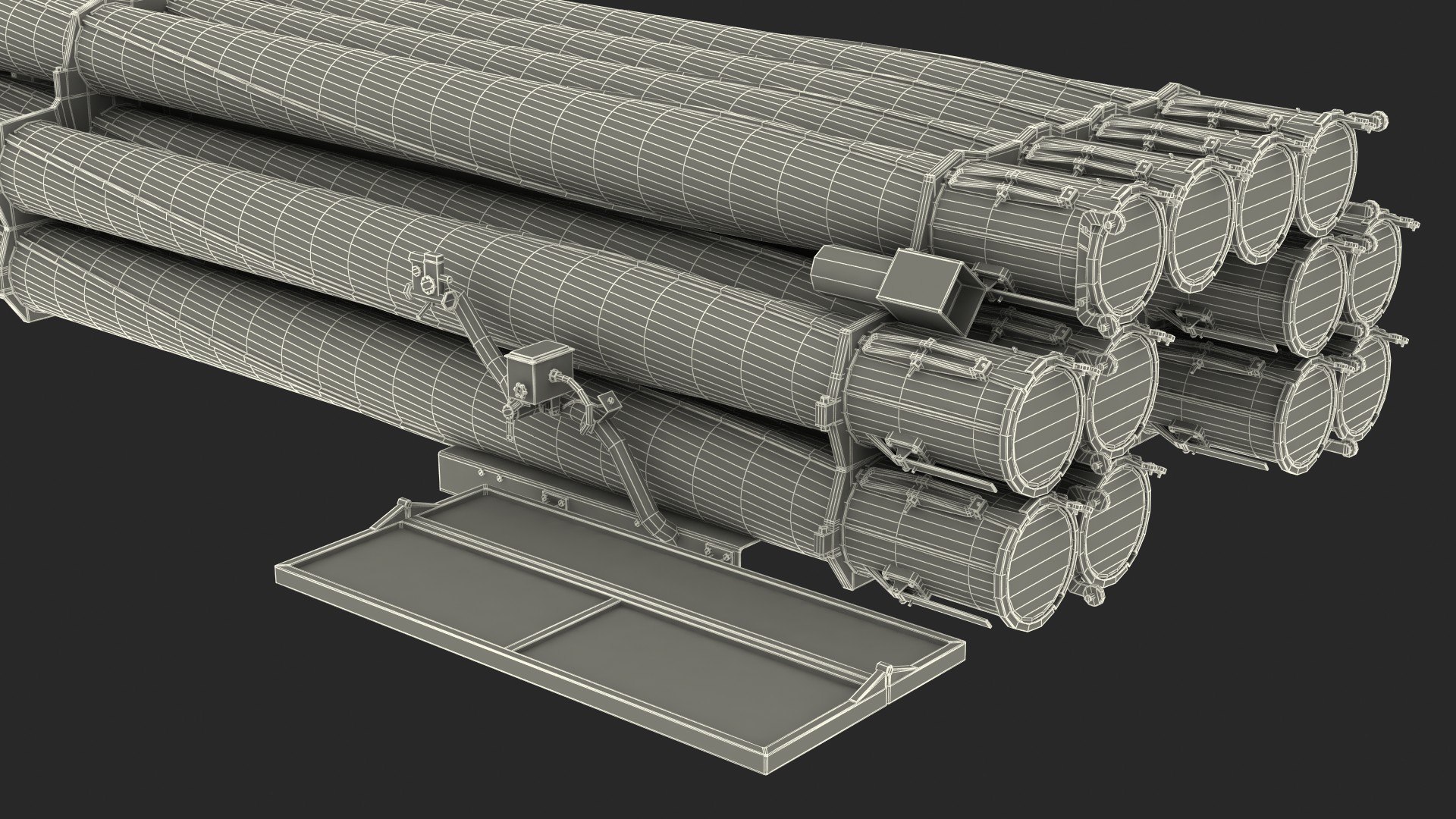 3D Heavy Multiple Rocket Launcher model - TurboSquid 1775917