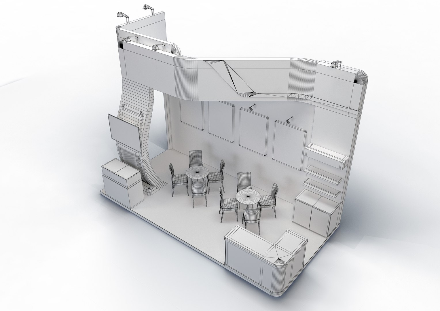 3D EXHIBITION STANS ZZ 18 sqm model - TurboSquid 1735706