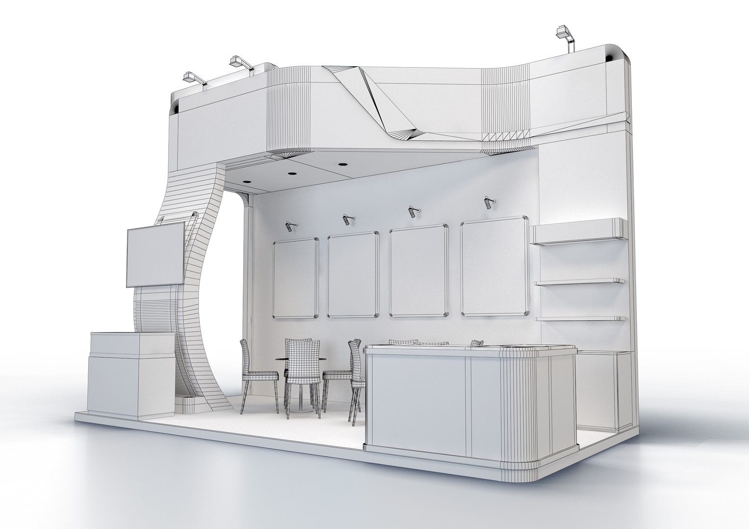 3D EXHIBITION STANS ZZ 18 sqm model - TurboSquid 1735706