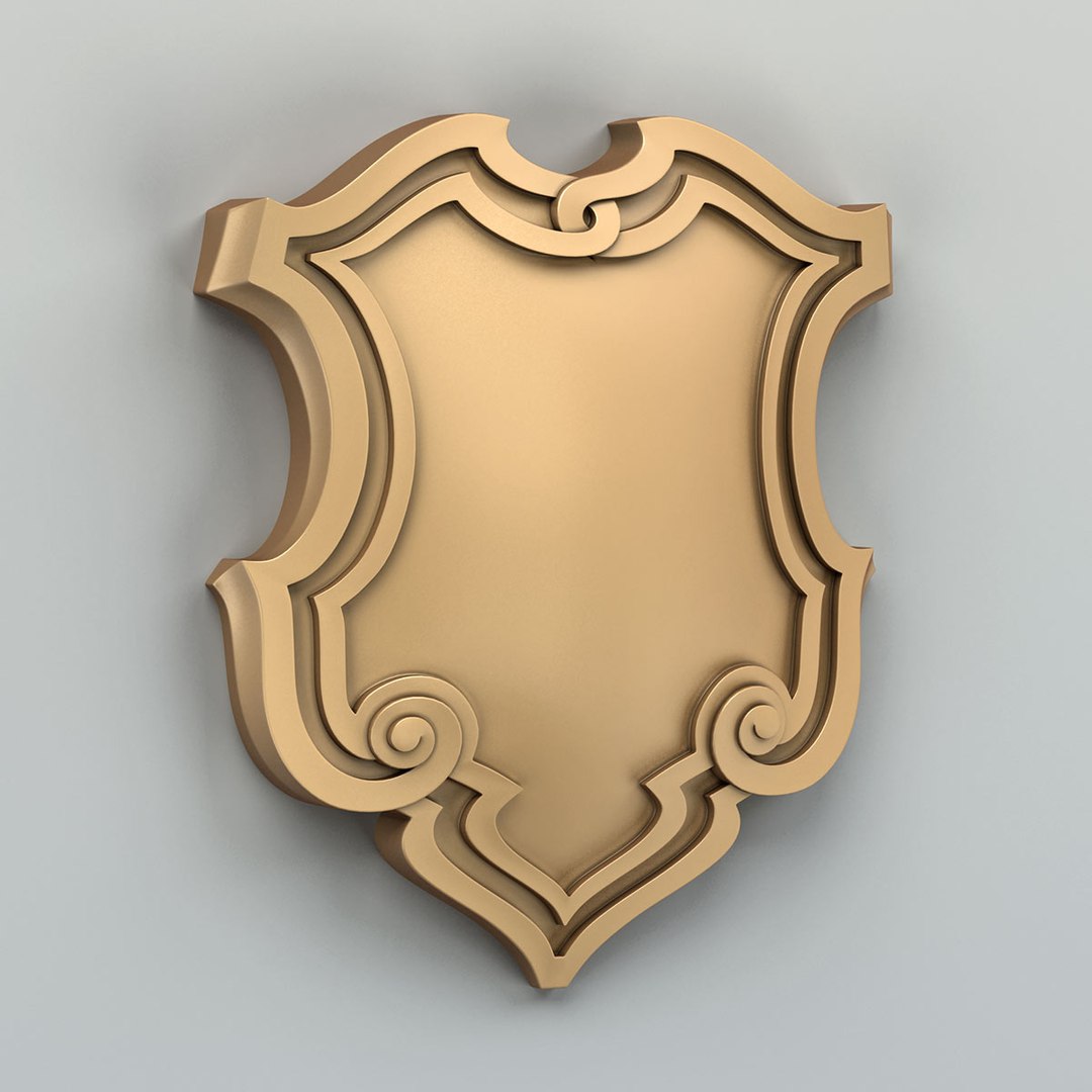 Decorative Cartouche 3D Model - TurboSquid 1392453