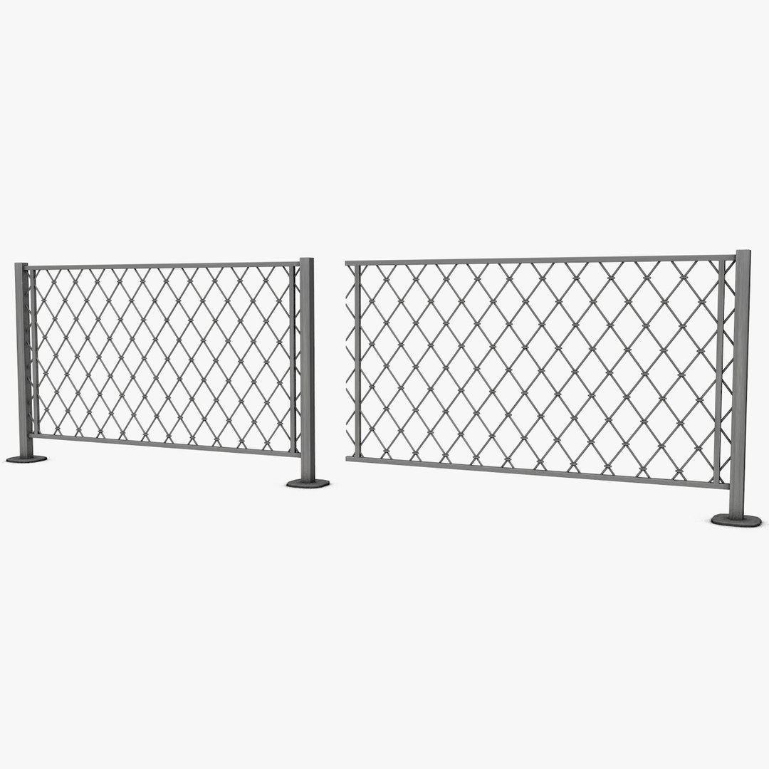 Metal Fence 3d Model