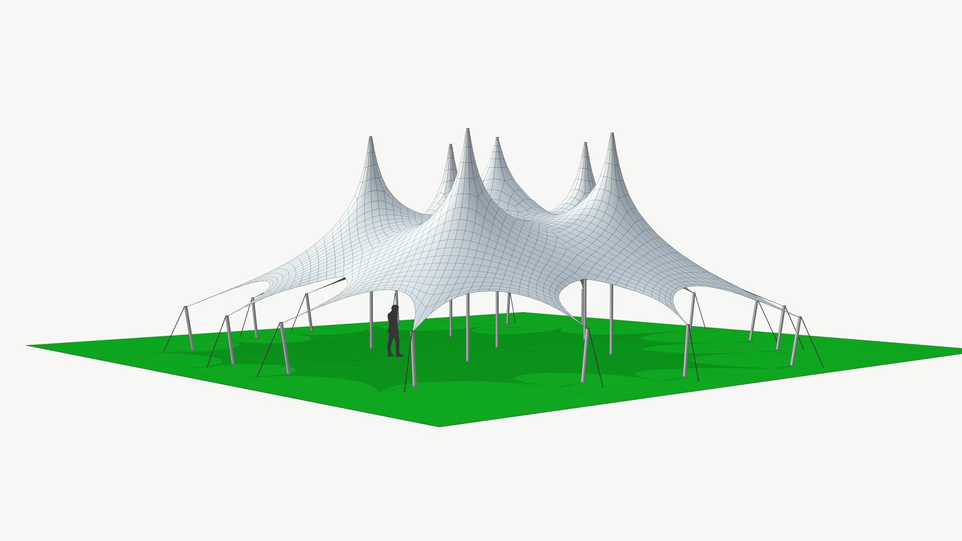 3D Model Structure Tent Architecture Design - TurboSquid 2123604