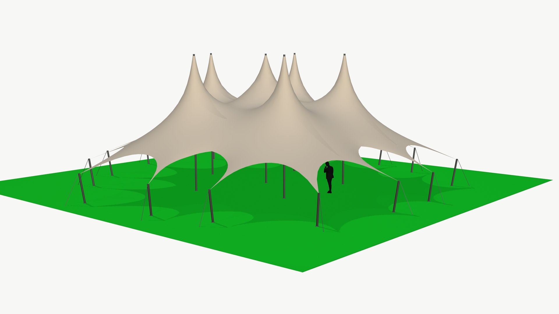 3D Model Structure Tent Architecture Design - TurboSquid 2123604