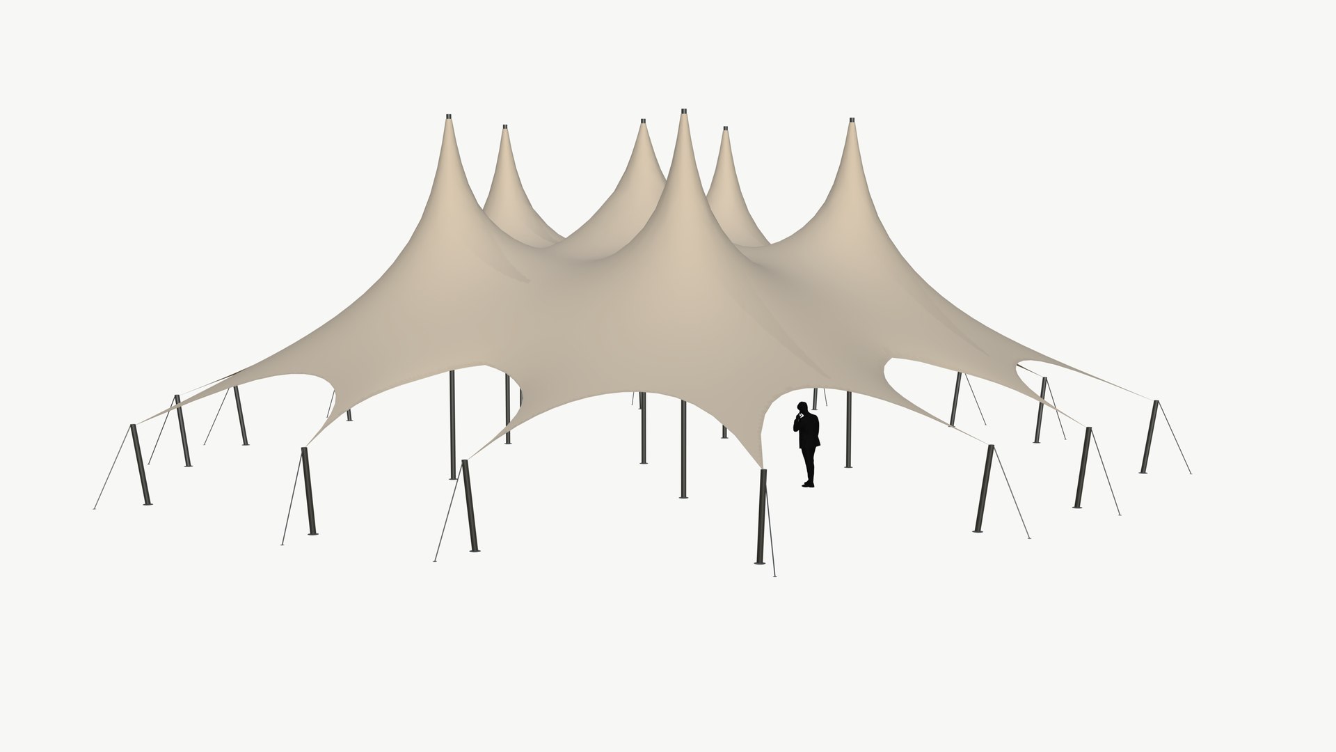 3D Model Structure Tent Architecture Design - TurboSquid 2123604