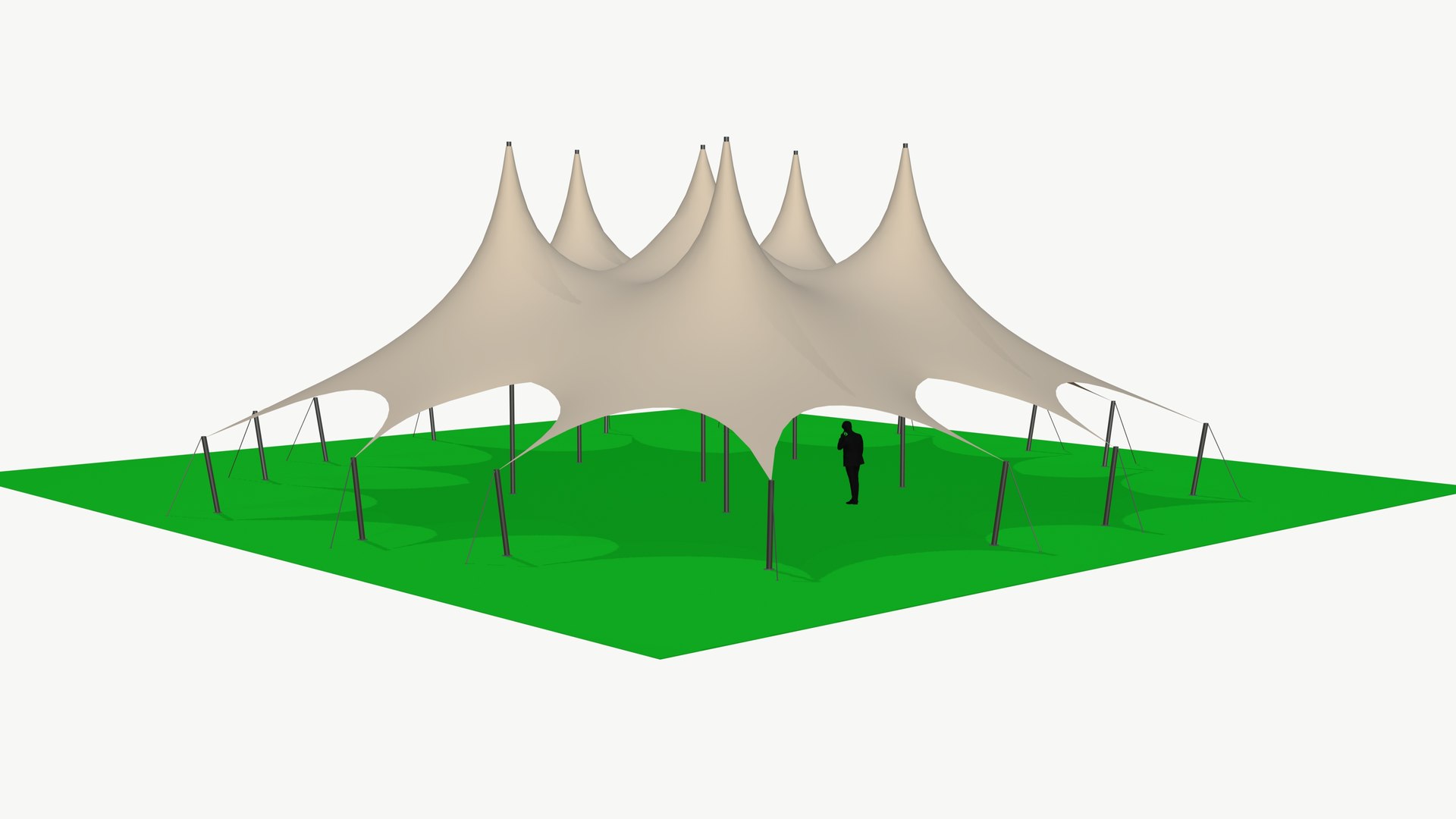 3D Model Structure Tent Architecture Design - TurboSquid 2123604