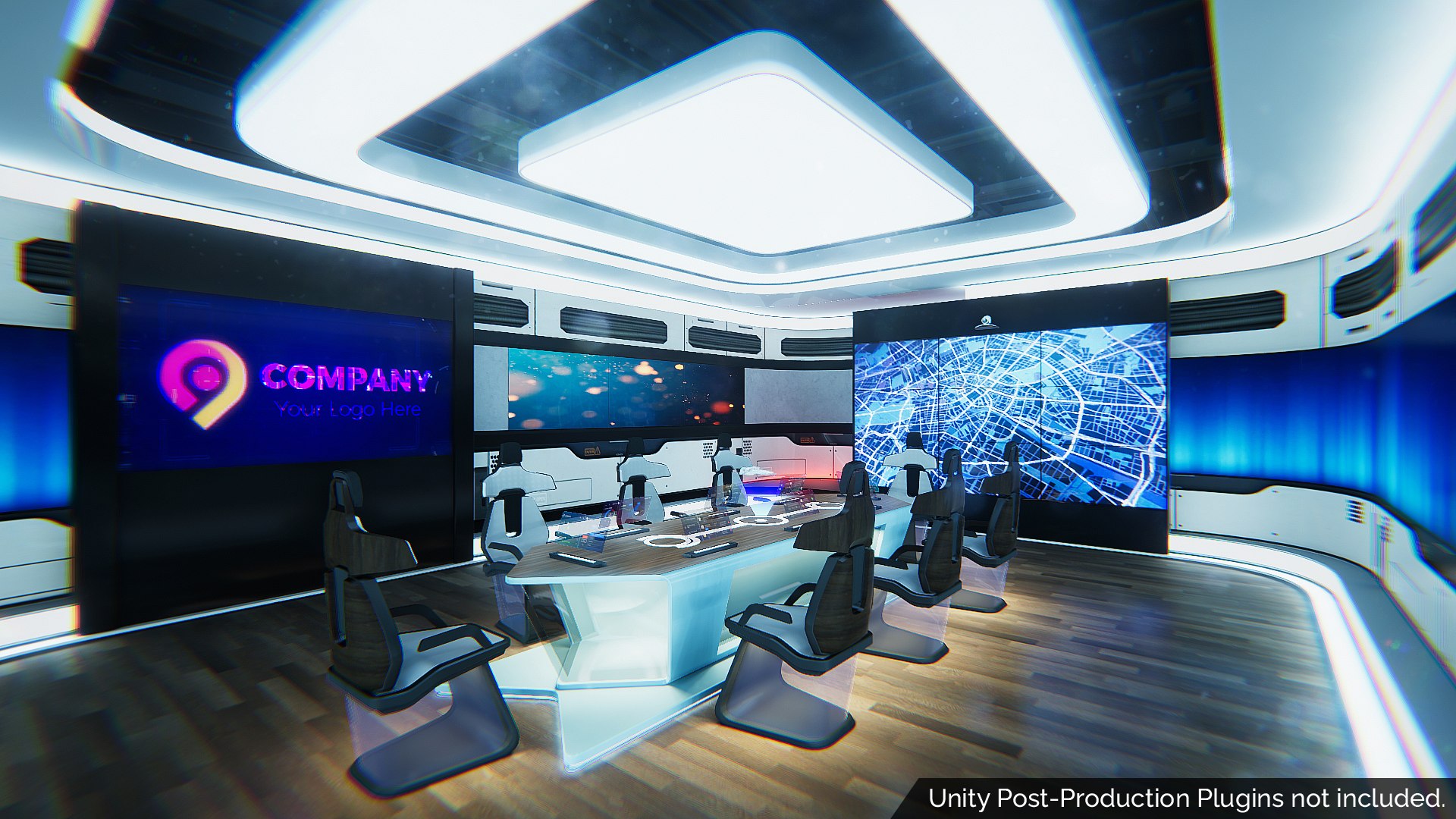 Sci-Fi Conference Room 02 3D Model - TurboSquid 1844715
