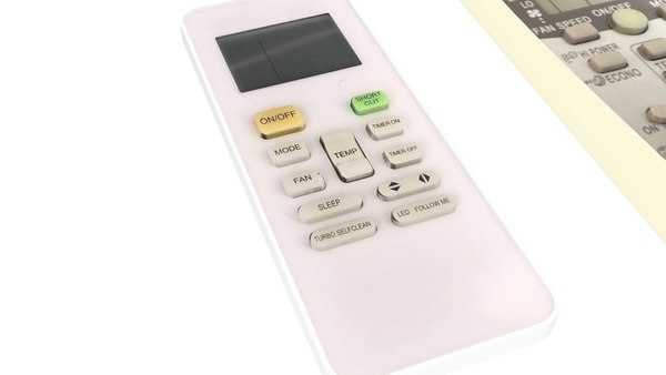 Air Conditioner Remote Controls Set model - TurboSquid 1756245