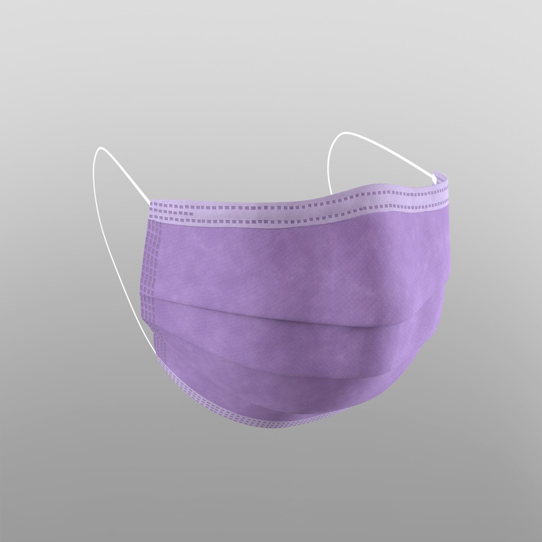 3D medical masks 7 color model - TurboSquid 1541106